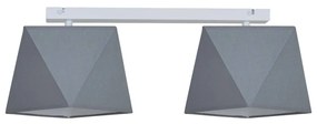 Stropní svítidlo Diamond, 2x textilní stínítko (mix 5 barev), (výběr ze 2 barev konstrukce), p