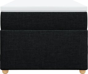 Box spring postel s matrací černá 80 x 200 cm textil 3285333