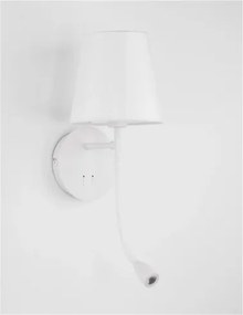 Nástěnné svítidlo NOVA LUCE NIA E27 + LED na čtení 3000K 9182371 bez žárovky