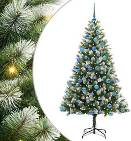 Umělý vánoční stromeček s umělým sněhem 300 LED Teplá bílá 3395449