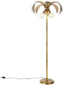 Chytrá stojací lampa zlatá 156 cm vč. 2 Wifi G95 - Botanica