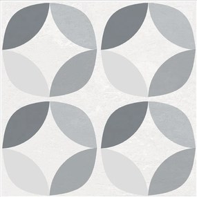 2745056 D-C-fix Samolepicí podlahové čtverce PVC šedá dlažba, geometrický vzor Geometric Style 30,5 x 30,5 cm