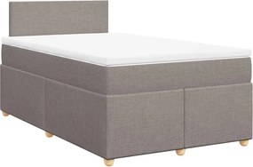 Box spring postel s matrací taupe 120x190 cm textil 3286616