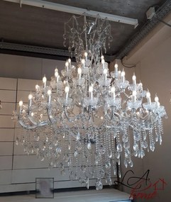 Křišťálový lustr - 200-270 * Ø170 cm