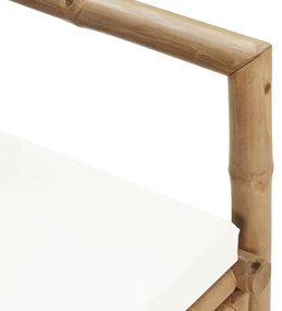 Zahradní židle 2 ks s poduškami a polštáři bambus - Default Title