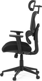 Kancelářská židle KA-Q8203 BK, synchronní mechanismus, černá látka (71 x 70) cm