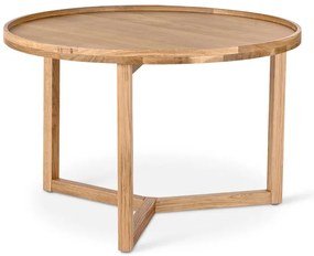 Kulatý konferenční stolek / Ø 70 cm / masivní dubové dřevo