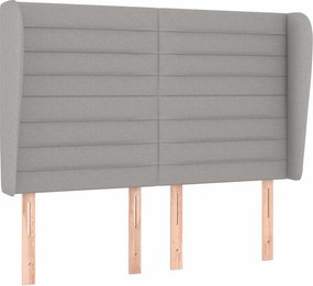Box spring postel s matrací světle šedá 140 x 200 cm textil 3128045