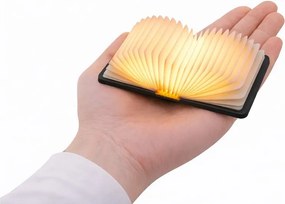 Černá přenosná světelná dekorace na USB BookLight – Gingko