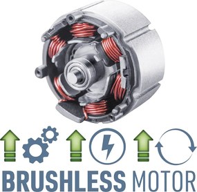 Vrtací šroubovák aku s příklepem SHARE20V, BRUSHLESS, 2Ah (2×), EXTOL PREMIUM 8891806