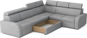 Sedací souprava OSLO L + křeslo + taburet | 315x250 | rozkládací + 2x úložný prostor | VÝBĚR TKANIN