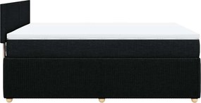 Box spring postel s matrací černá 140 x 190 cm textil 3289746