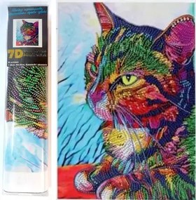 NORIMPEX Diamantové malování Upřený pohled / 30 x 40 cm
