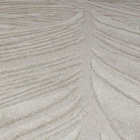 Flair Rugs, Kusový koberec Solace Lino Leaf Grey, 200x290, šedá, ložnice