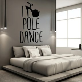 Samolepka I love pole dance