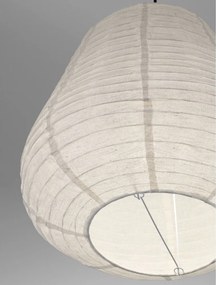 Bílé lněné závěsné svítidlo ø 50 cm Linnet – Nova Luce