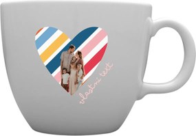 Personalizovaný MEGA XXL keramický hrnek 1 000 ml s výřezem fotky na podkladu