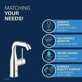 Grohe Essence - Umyvadlová baterie s výpustí Push-Open chrom