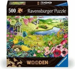 Ravensburger Dřevěné puzzle Divoká zahrada / 500 dílků / od 14 let