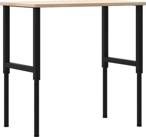 Pracovní stůl 100 x 60 x (71,5–98) cm masivní dub obdélníkový 3309678