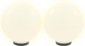 Kulovité LED lampy 4 ks koule 30 cm PMMA 277143