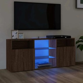 vidaXL TV skříňka s LED osvětlením 120x30x50 cm [804301] Barva: šedá sonoma
