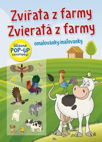 Omalovánky zvířata z farmy / zvieratá z farmy: omalovánky/maľovanky