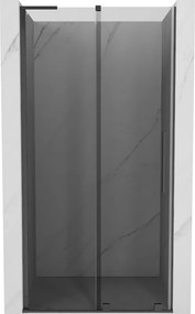 Mexen Velar L, posuvné sprchové dveře do otvoru 90 cm, 8mm šedé sklo, grafit broušený, 871-090-003-41-66