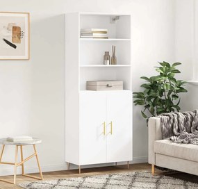 vidaXL Skříň highboard 69,5 x 34 x 180 cm kompozitní dřevo [3189239] Barva: Bílá