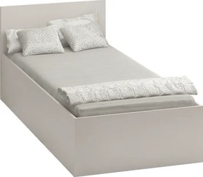 Postel s kovovým roštem a úložným prostorem, 90x200, kašmír, DOLI