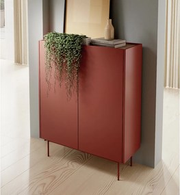 PCo Komoda CERAMIC KD97, 97 cm Červená