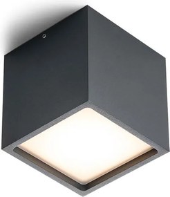 LED2 5111134DT LED2 Venkovní stropní svítidlo CUBE, A TRIAC 12W 3000K antracit - LED2 Lighting