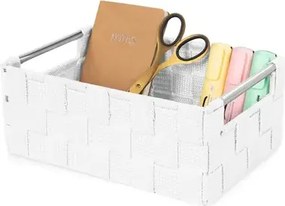 Compactor STAN S bílý / Úložný organizér / tkané pásky, kovový rám / 2
