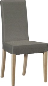Potah na židli IKEA  Harry, krátký barva šedá látka pletený vzor