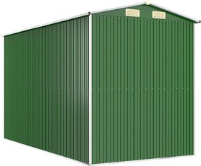 Zahradní kůlna zelená 192x357x223 cm pozinkovaná ocel 3147429