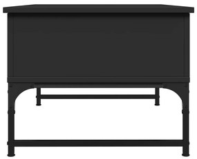 Konferenční stolek černý 70 x 50 x 40 cm kompozitní dřevo a kov - Default Title