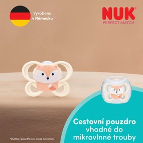 NUK Dudlík Perfect Match Air 0-6 m 1 ks box  Fox