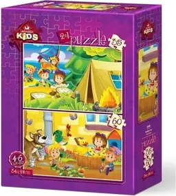 ART PUZZLE 5584 Puzzle Prázdninové potěšení / 35+60 dílků / od 4 let