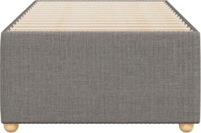 Rám postele bez matrace taupe 100 x 200 cm textil 3284918