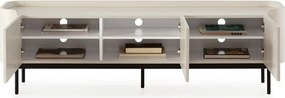 Krémový TV stolek 180x55x40 cm Willa – MOME