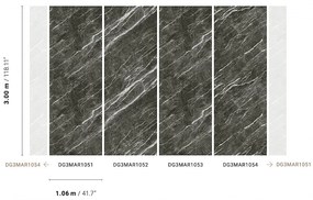 Vliesová fototapeta na zeď, Černý mramor, DG3MAR1051, Wall Designs III, Khroma by Masureel