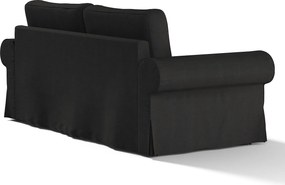 Potah na pohovku IKEA Backabro,  3-místná, rozkládací barva černá látka pletený vzor
