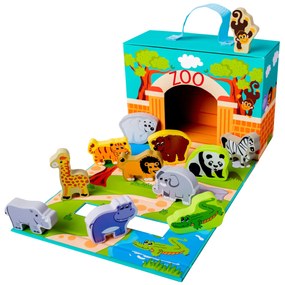 Bino Cestovní kufřík se zvířátky zoo