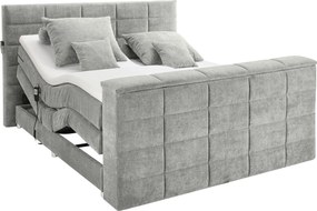 XXXLutz POSTEL BOXSPRING, 180/200 cm, jílová barva Carryhome - Manželské postele - 002220044903