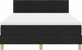Postel s boxspringem s polštářem Černá 140 x 200 cm textil 3338848