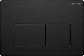 UPTrend Ovládací tlačítko pro WC podomítkové moduly YOSEMITE MATTE BLACK UP007‑U18, černá mat