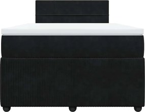 Box spring postel s matrací černá 120 x 190 cm samet 3287688