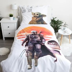 JERRY FABRICS Povlečení Star Wars Mandalorian 2 Bavlna, 140/200, 70/90 cm