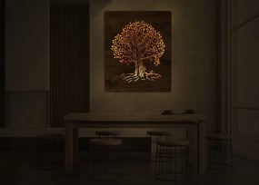 Li-Go "Lípa" světelný obraz 230V 90x110 cm provedení povrchu: dub světlý