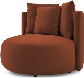 Oranžové sametové křeslo Cesar – Bobochic Paris